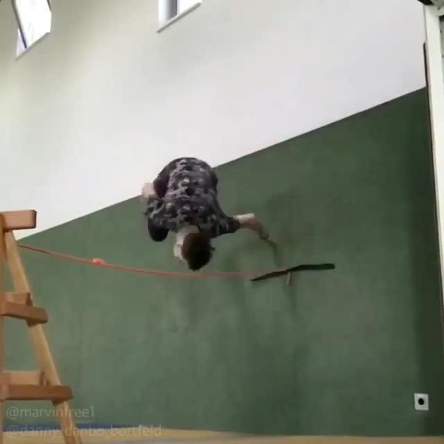 Guy Jumps Over High Ropes | Jukin Licensing