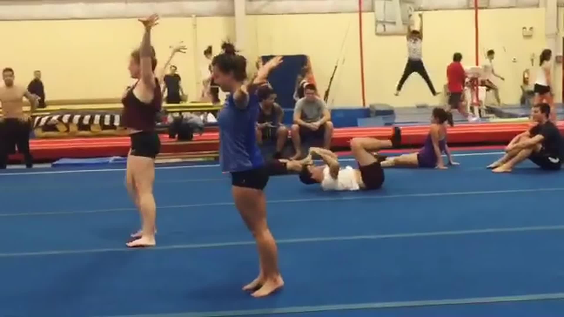 Friends Perform Synchronized Tumble Routine | Jukin Licensing