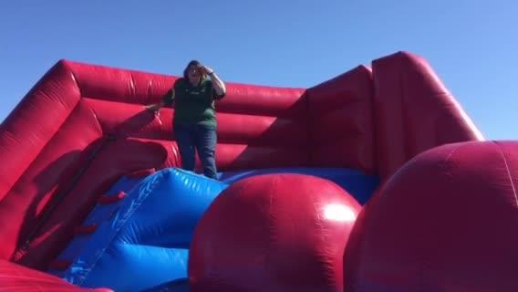 Girl Falls Off Inflatable Ball | Jukin Licensing