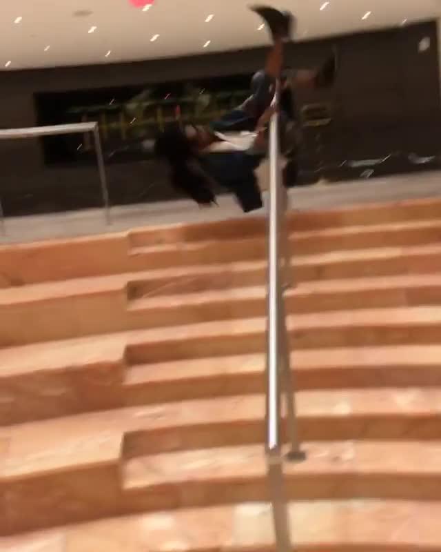 Guy Saves Self From Falling Off Rail | Jukin Licensing