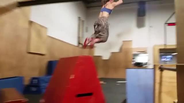 Parkour Girl Jumps From Box to Box | Jukin Licensing
