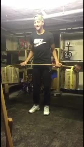 Guy Gets Smacked in the Face with Homemade Weight | Jukin Licensing