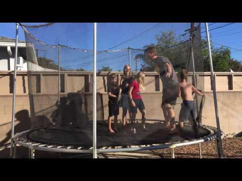 Guy Rips Right Through Trampoline | Jukin Media Inc