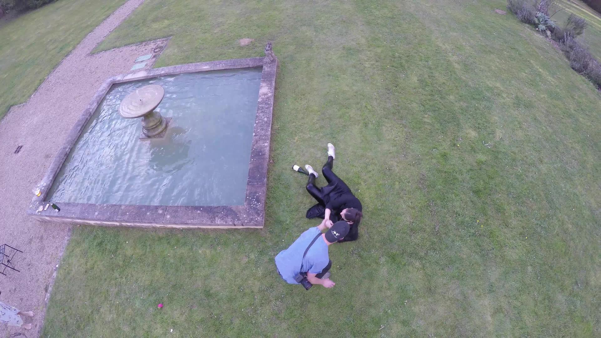 Girl Falls into Fountain | Jukin Media Inc
