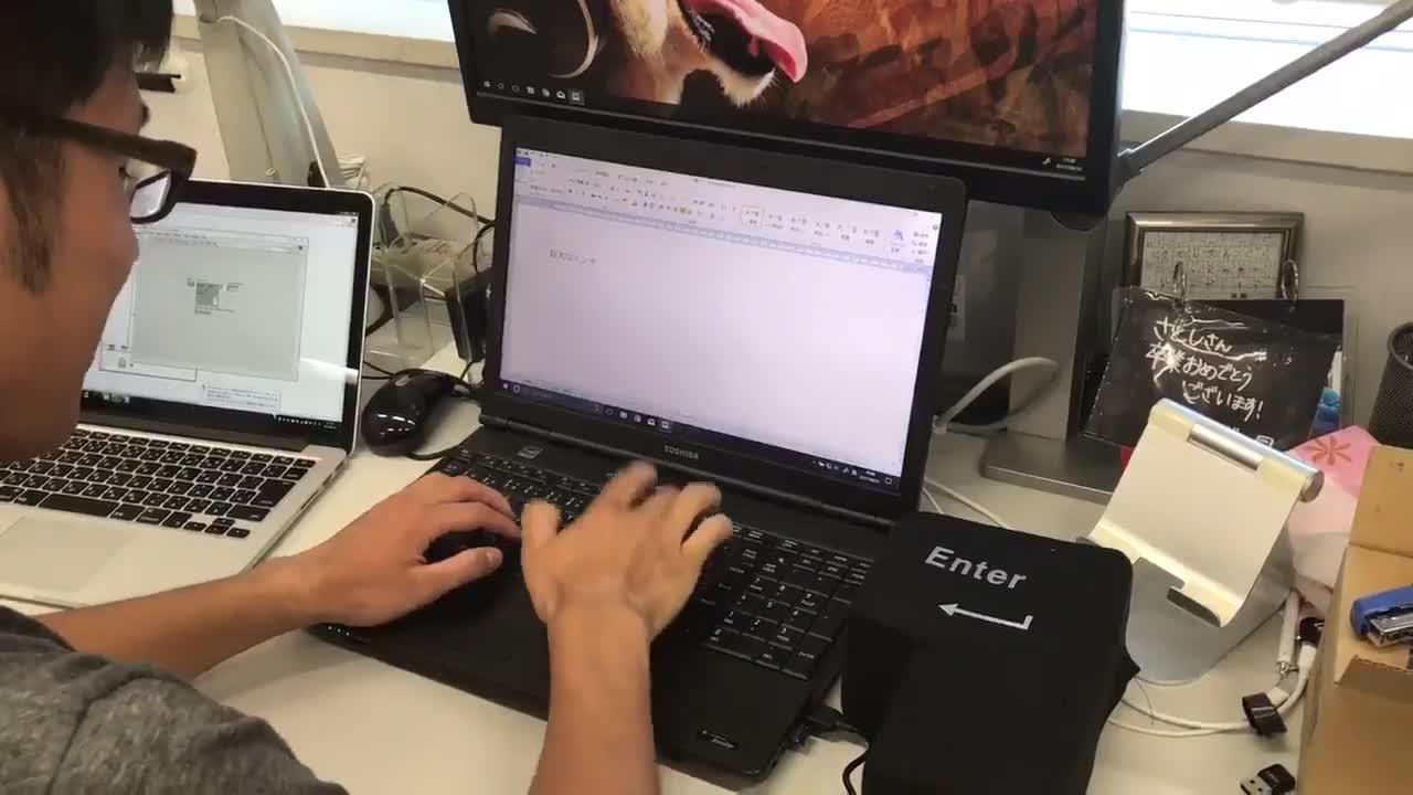 Guy Has Fun Hitting Giant "Enter" Key | Jukin Licensing