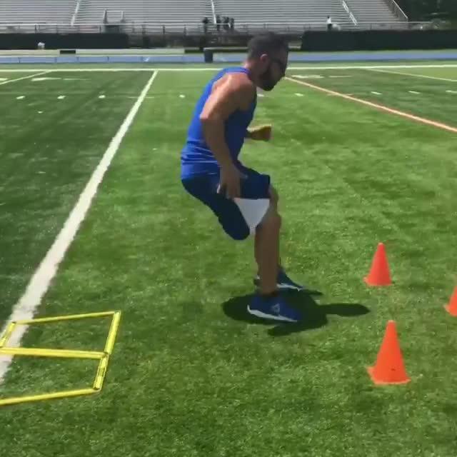 Guy Quickly Runs Through Footwork Course | Jukin Licensing