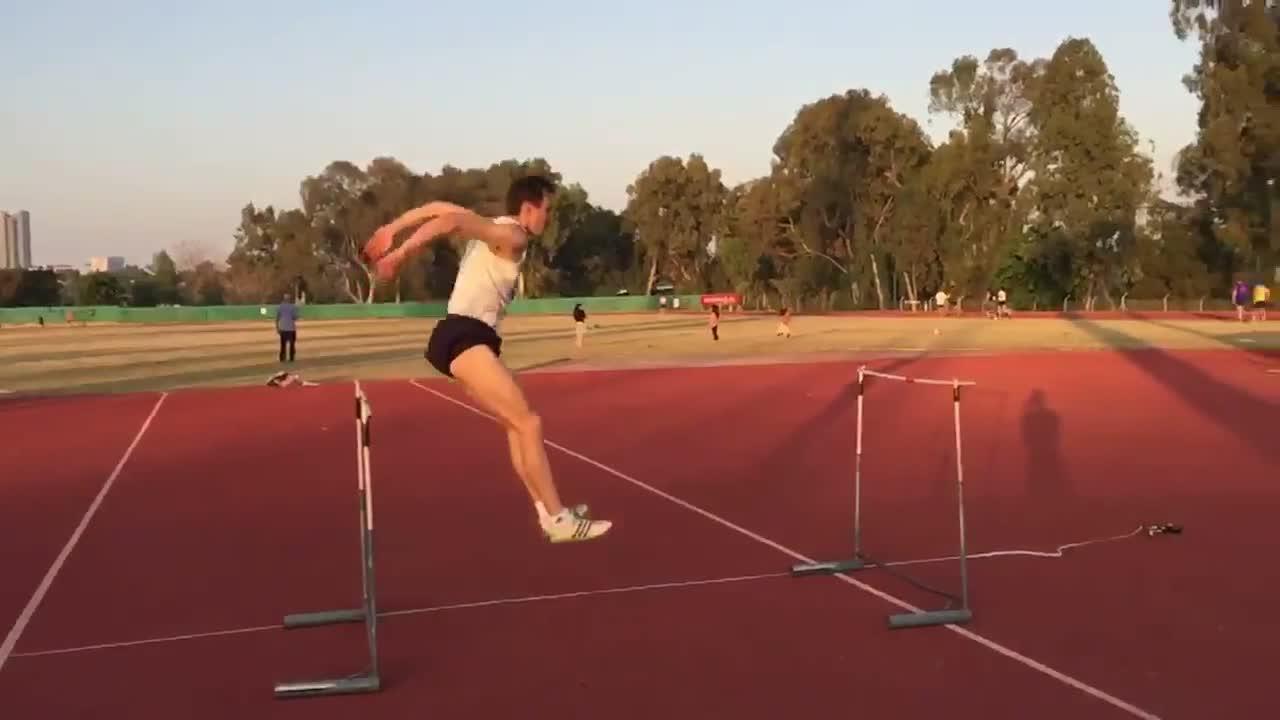 Guy Performs High Jumps Over Hurdles | Jukin Media Inc