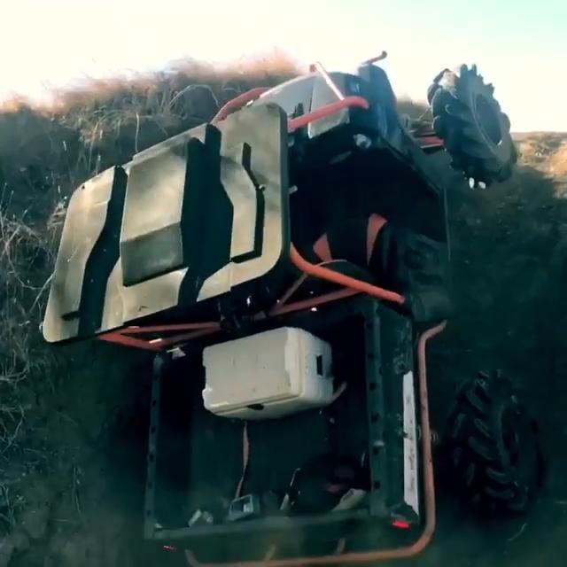 Guy Flips Over ATV While Driving up Hill | Jukin Licensing