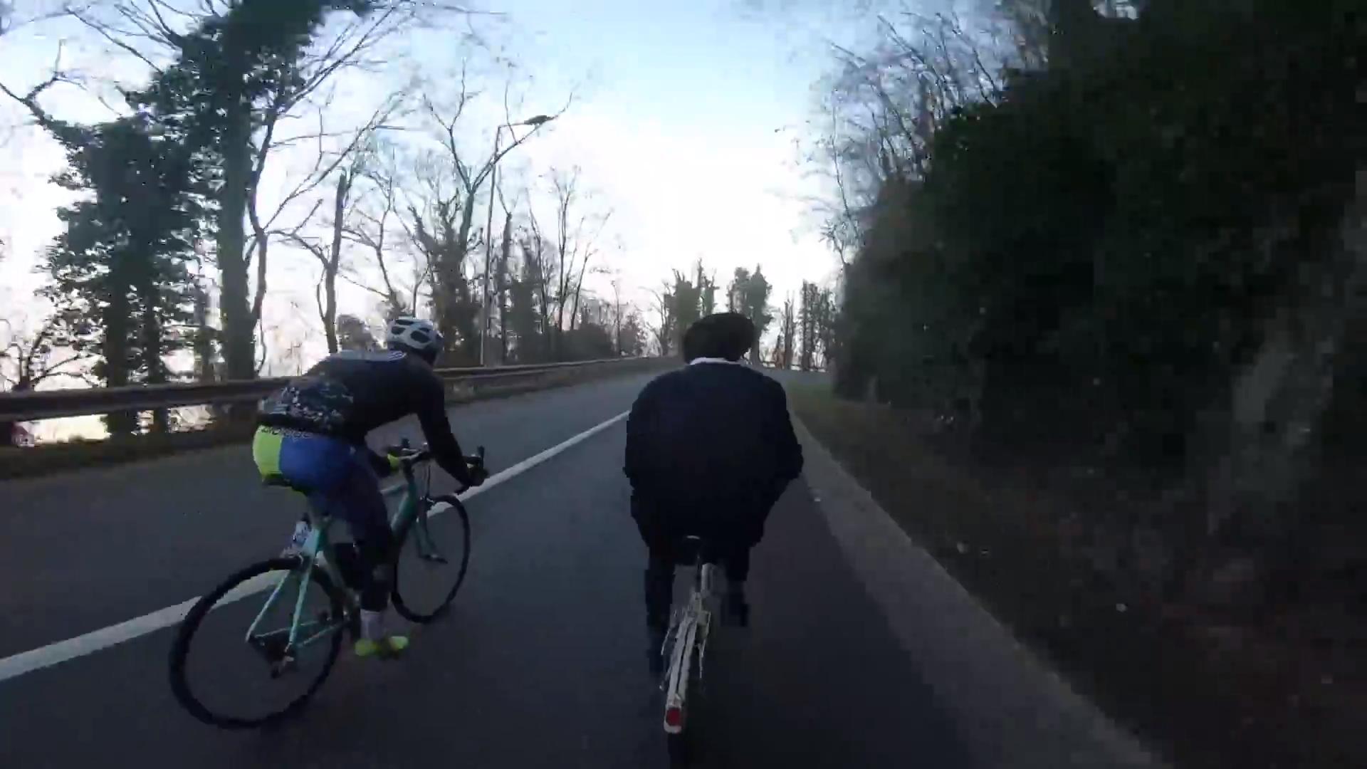 Priest Rides Bicycle with Other Cyclists | Jukin Licensing