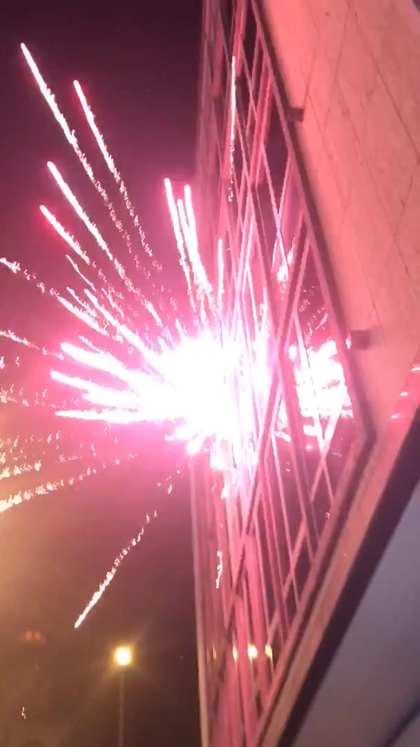 Firework Hits High-Rise Building Window | Jukin Licensing