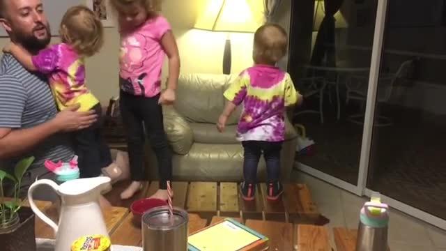 Little Girl Falls off Table | Jukin Licensing