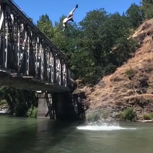 Girl in Bikini Fails at Backflip | Jukin Media Inc