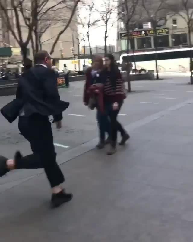 Security Guard Chases Skateboarder Down Crowded Streets | Jukin Licensing