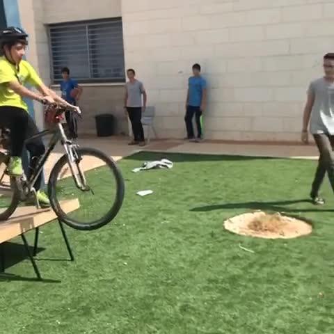 Boy Flips Over Bike After Jumping Off Ramp | Jukin Media Inc