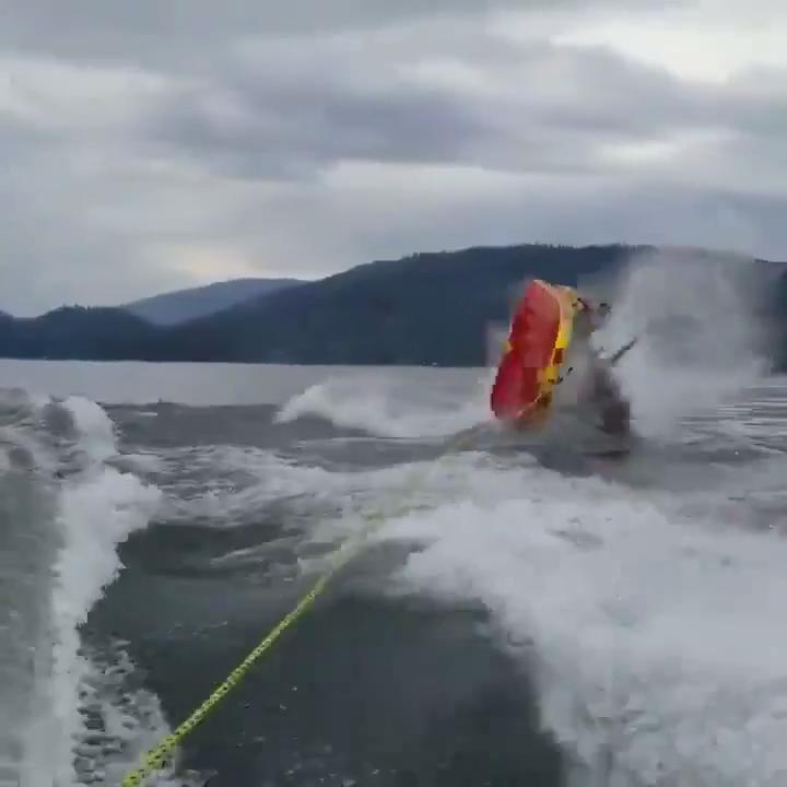 Girl in Bikini Slips and Falls off Boat | Jukin Media Inc