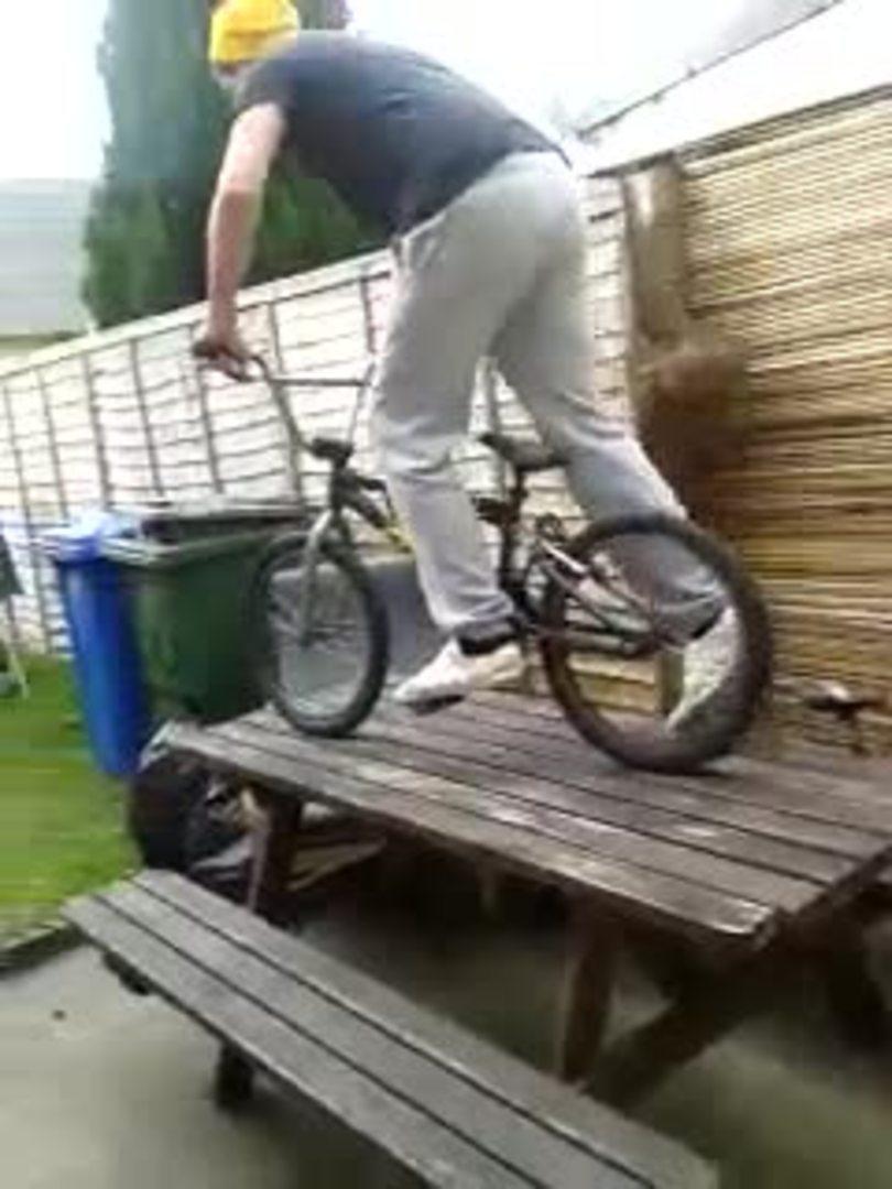 BMX Faceplant Off Picnic Table | Jukin Licensing