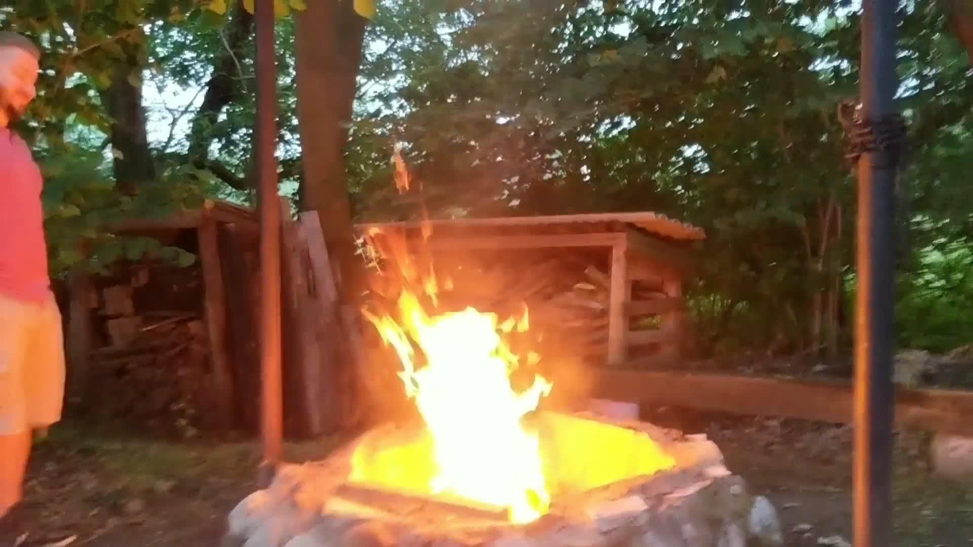 Gasoline-Doused Pile of Leaves Explodes While Setting on Fire | Jukin ...