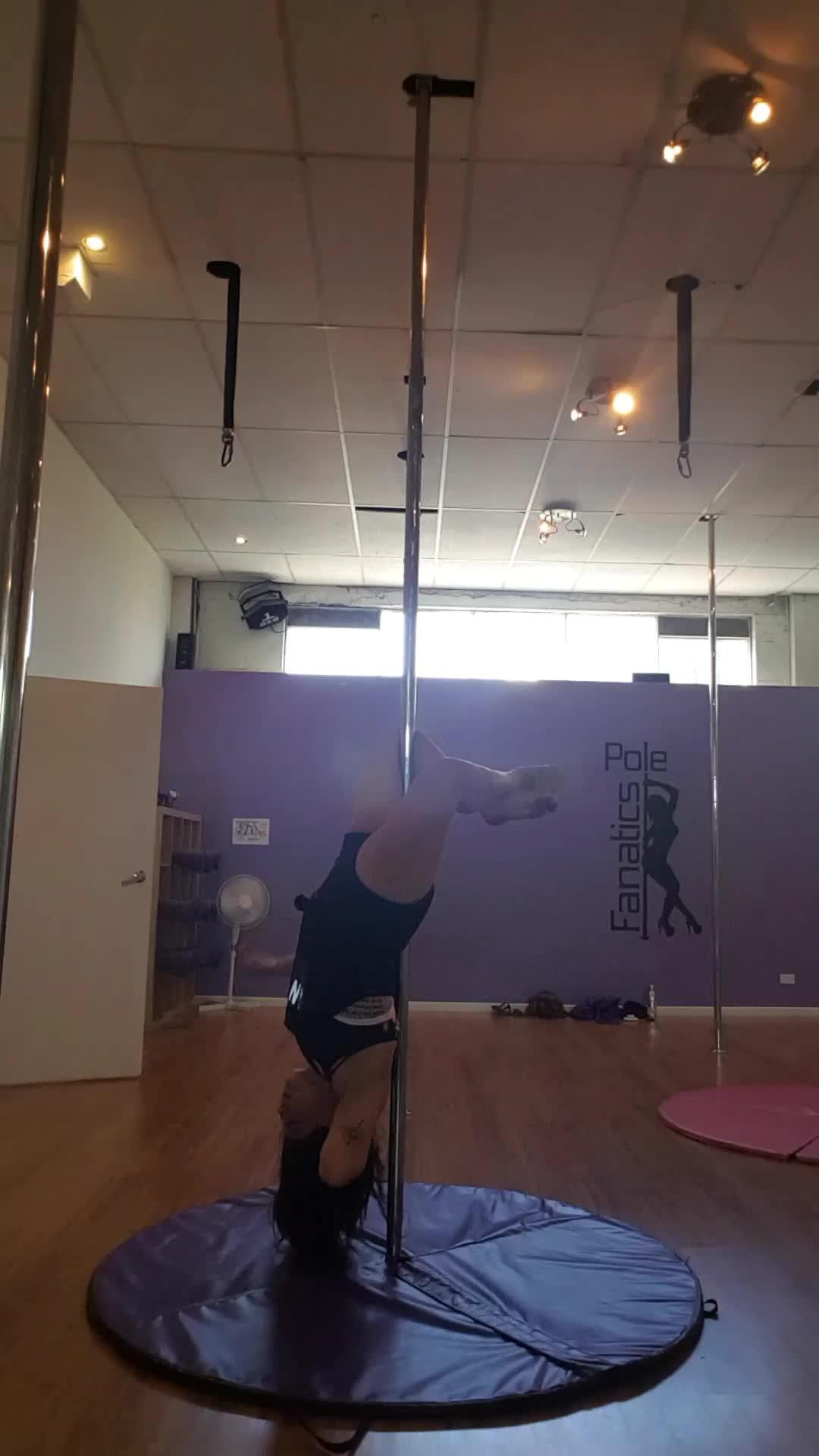 Pole Fitness Dancer Falls on Head | Jukin Media Inc
