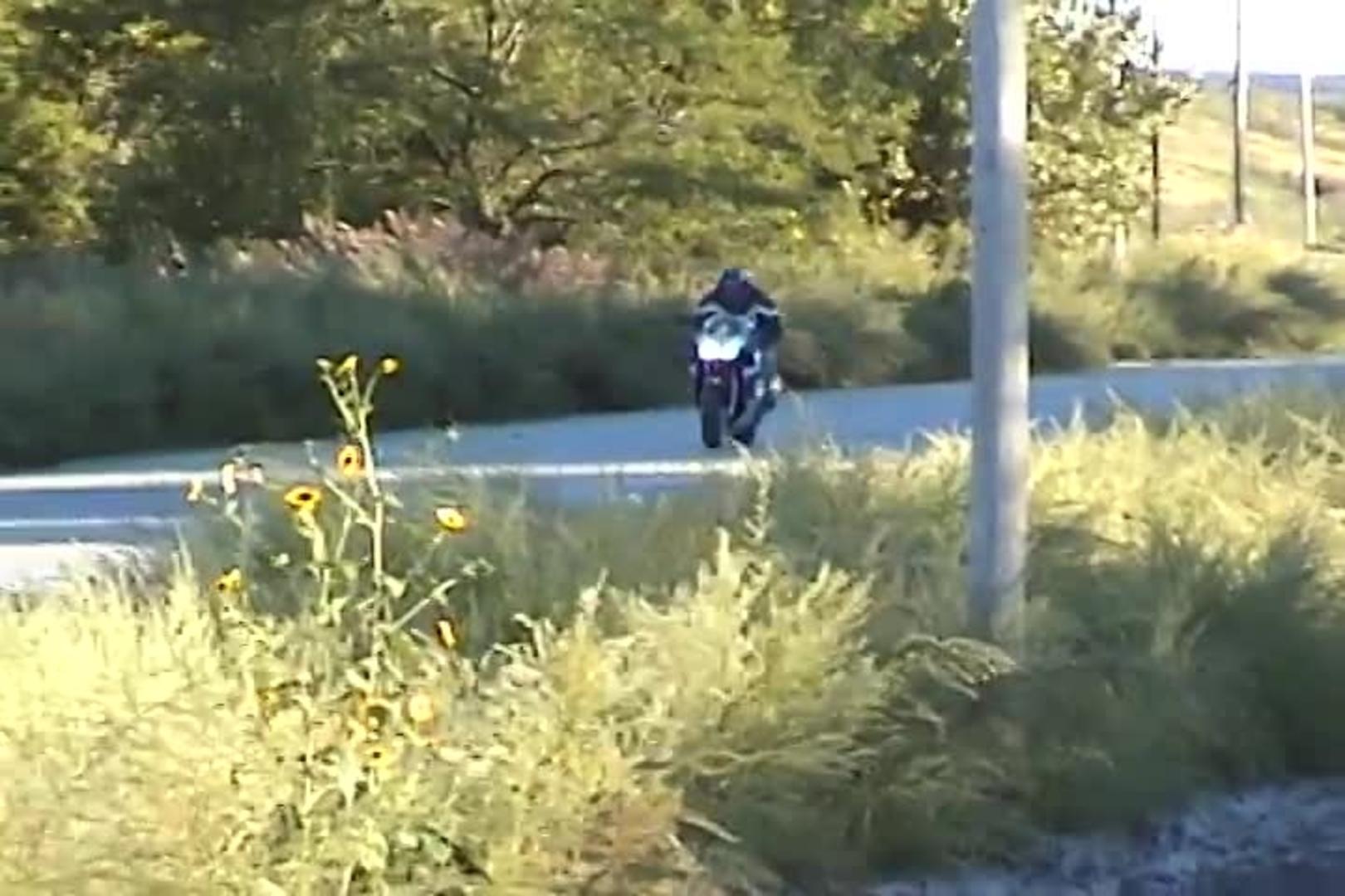 Fast Motorcycle Crashes Before Stoppie | Jukin Licensing