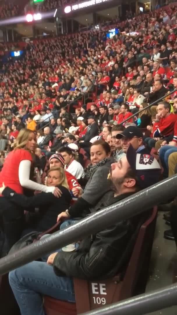Drunk Fan Pukes at Hockey Game | Jukin Licensing