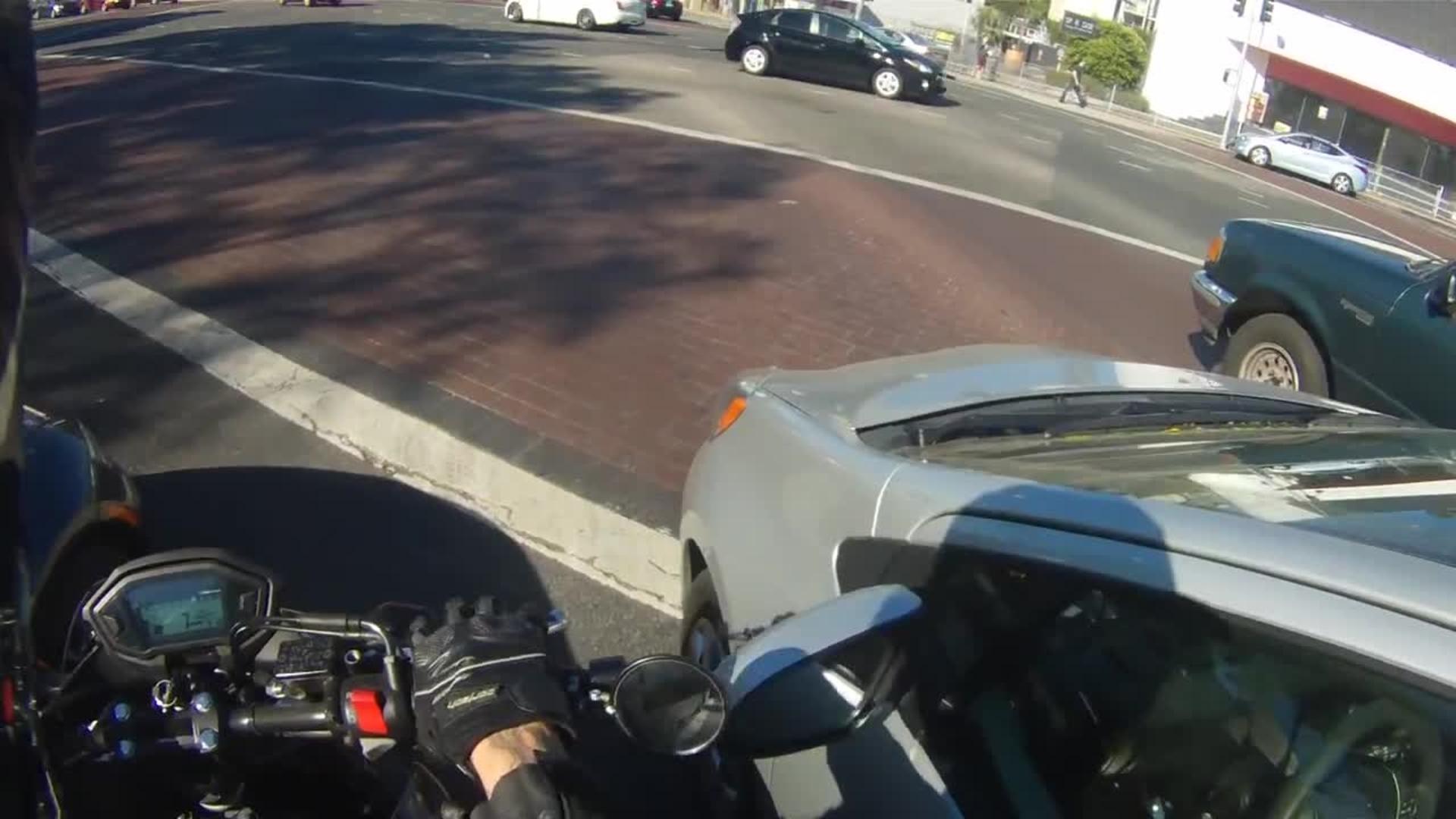 Man on Motorcycle Gets Hit by Car | Jukin Media Inc