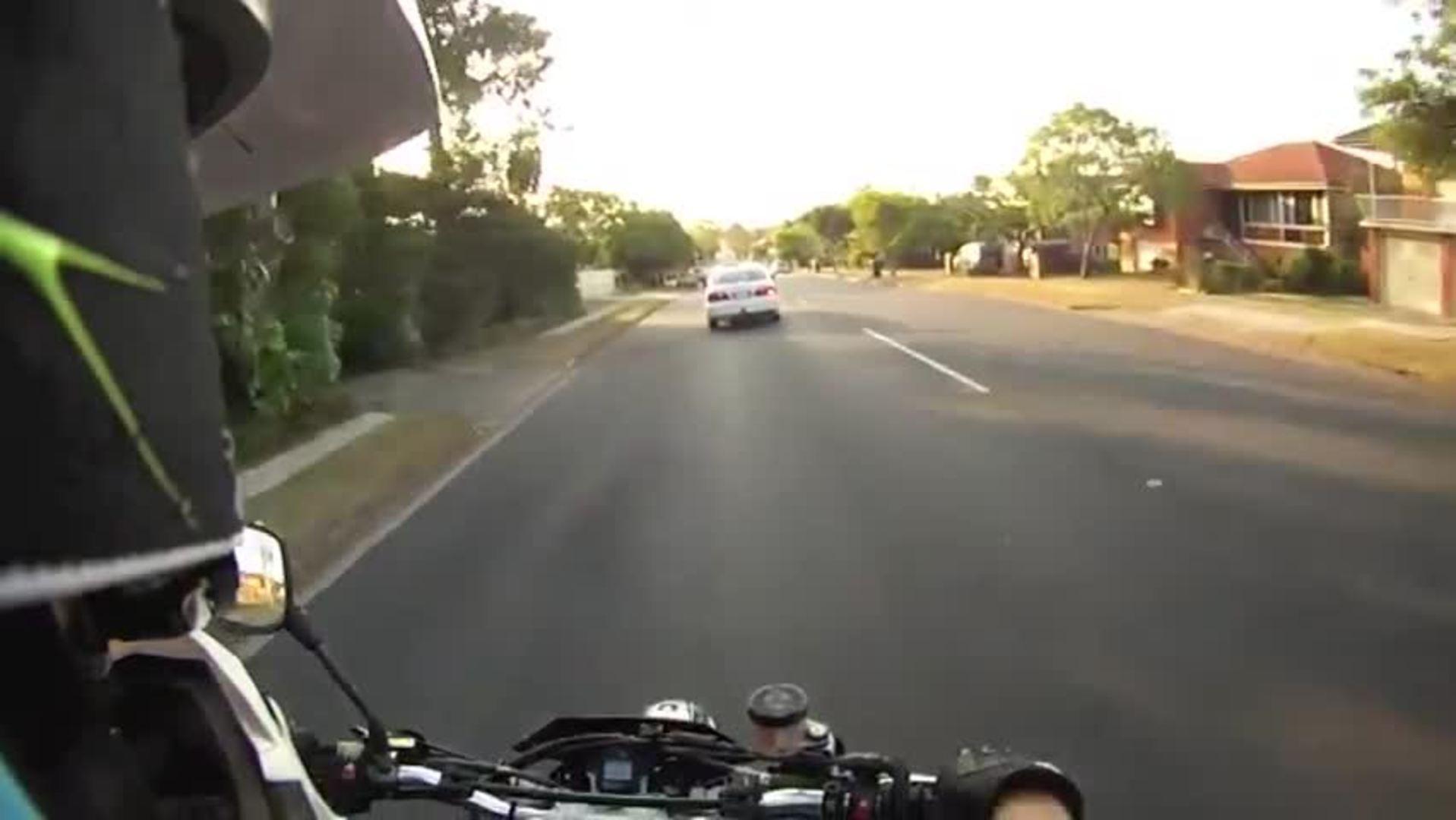 Motorcycle Accident Rear Ended onto Other Car | Jukin Licensing