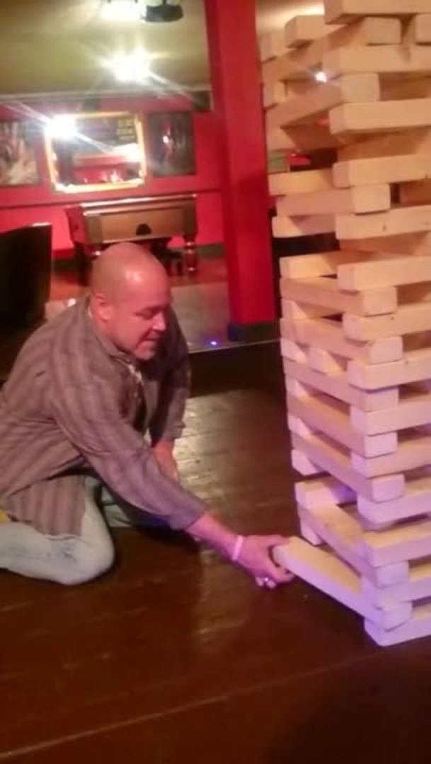 Intense Giant Jenga Fail | Jukin Licensing