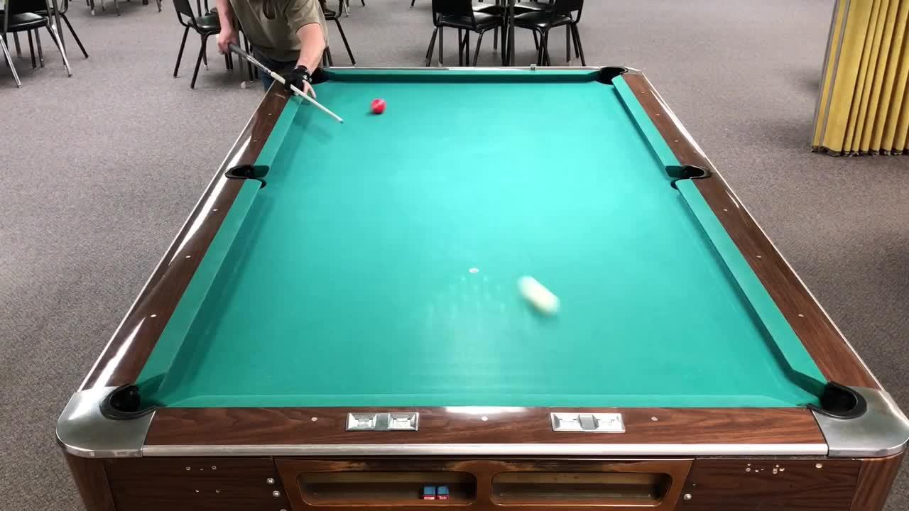Champion Artistic Pool Player Performs Trick Shots with Coins and ...