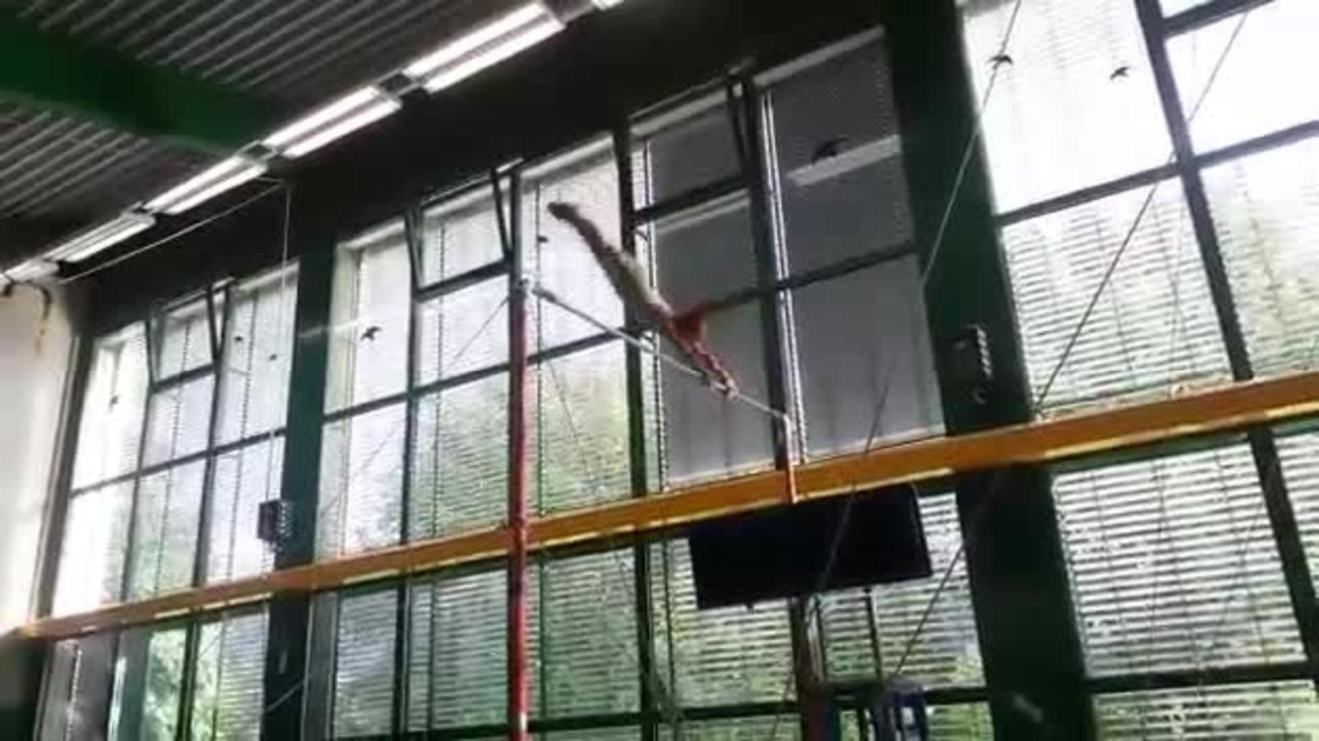 Girl Gets Stuck in Foam Pit | Jukin Media Inc