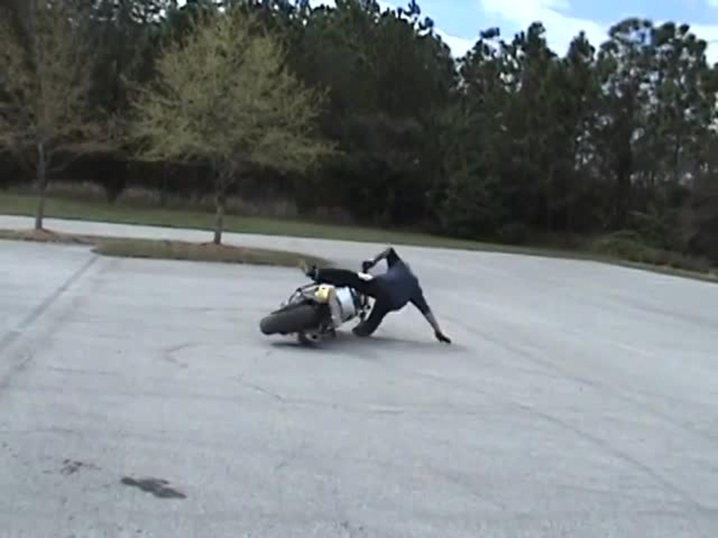 Biker Tries Burnout Too Fast on Dirt Bike | Jukin Licensing