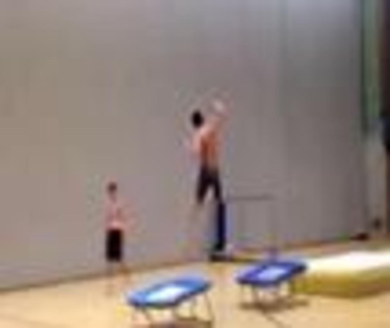 Double Trampoline Jump Fail | Jukin Licensing