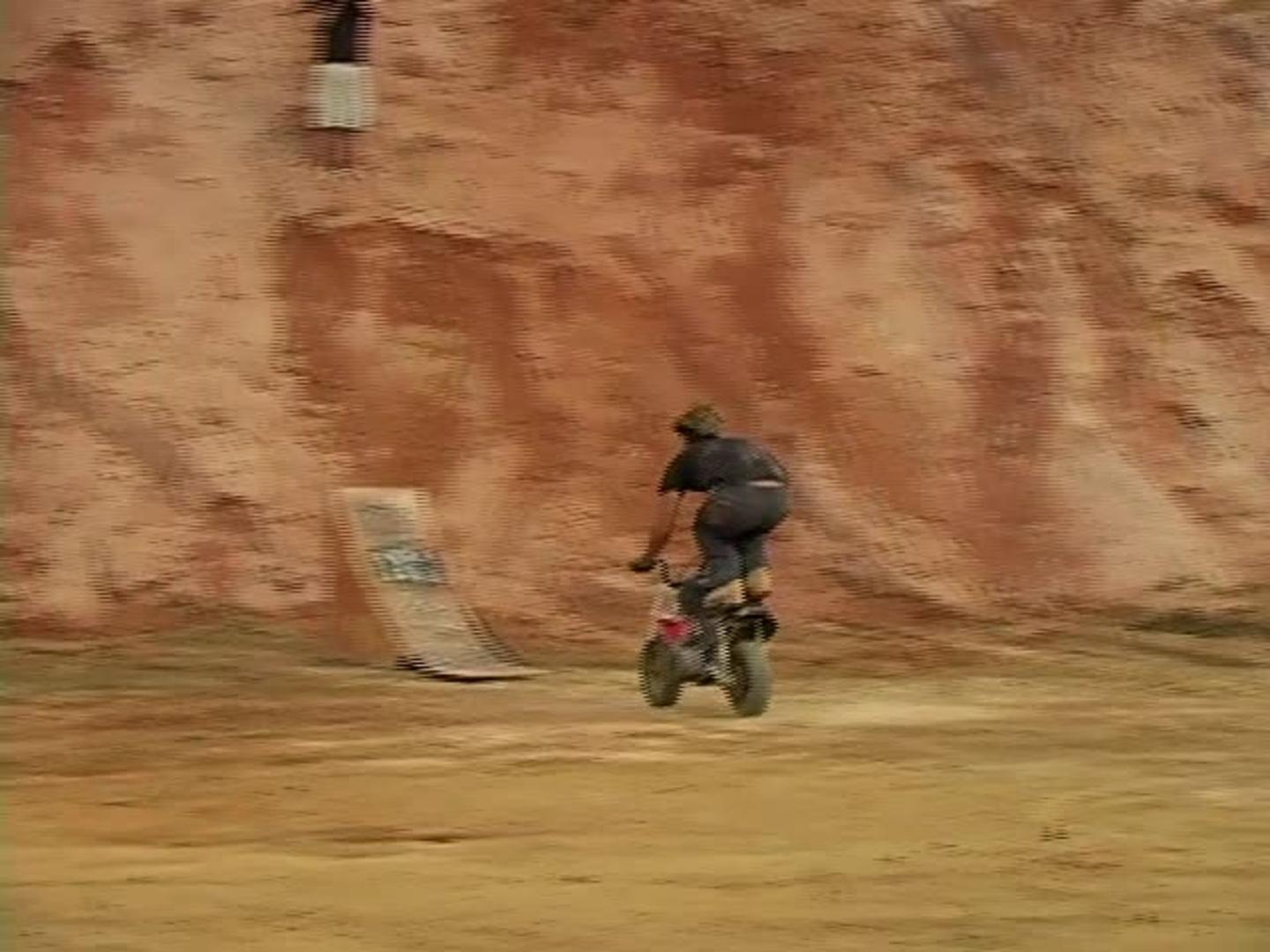 Guy Rides Mini Bike off a Cliff | Jukin Licensing
