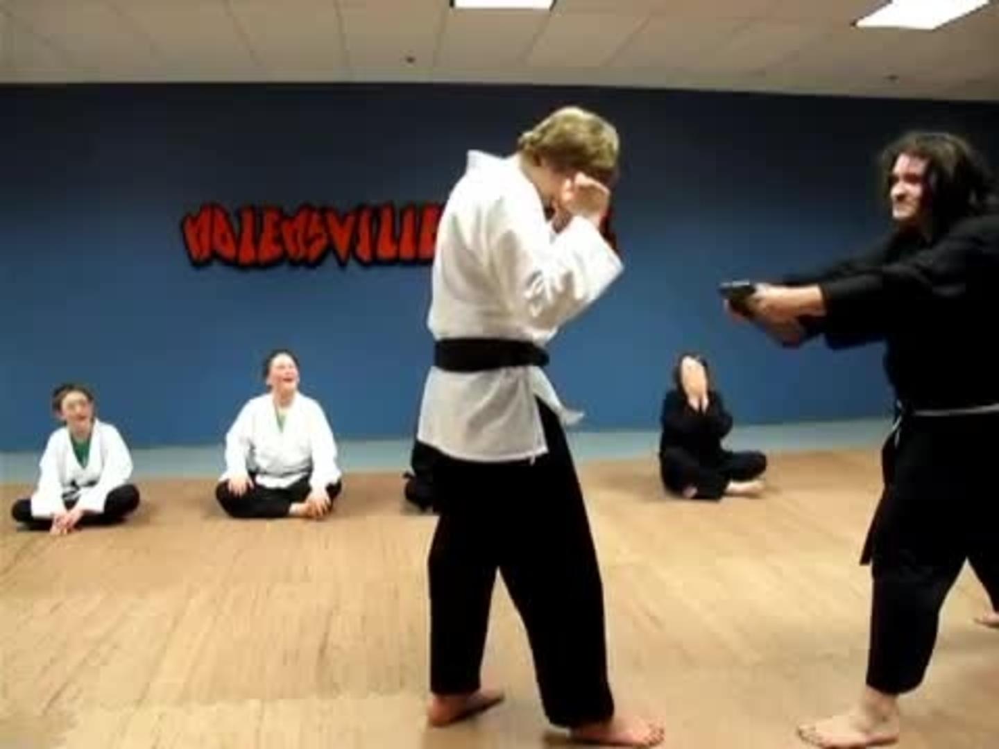 Karate Kick Fail Falls Backwards | Jukin Media Inc
