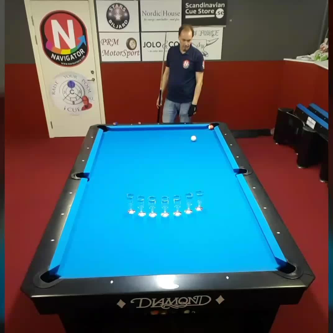 Artistic Pool Player Takes Impressive Power Shots on Pool Table | Jukin ...