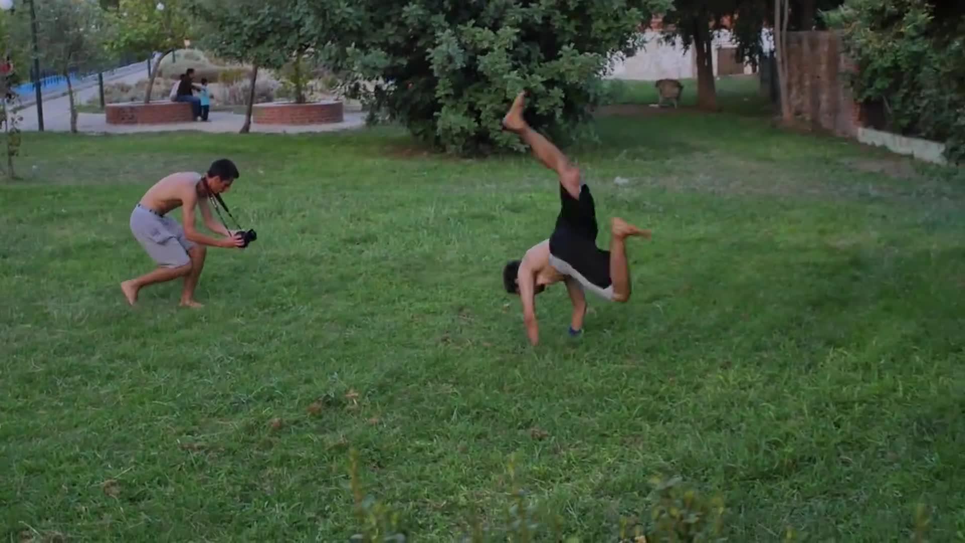 Man Does Several Backflips on Mattress Effortlessly | Jukin Media Inc