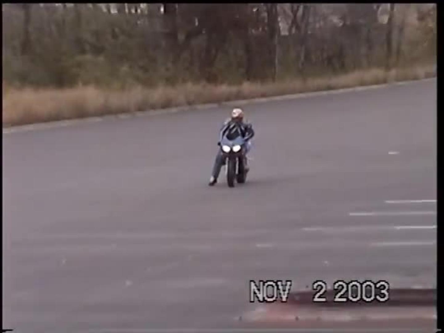 Female Motorcycle Rider Crashes into Wall | Jukin Media Inc