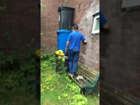 Guy Jumps Into Trash Can and Falls Over | Jukin Media Inc