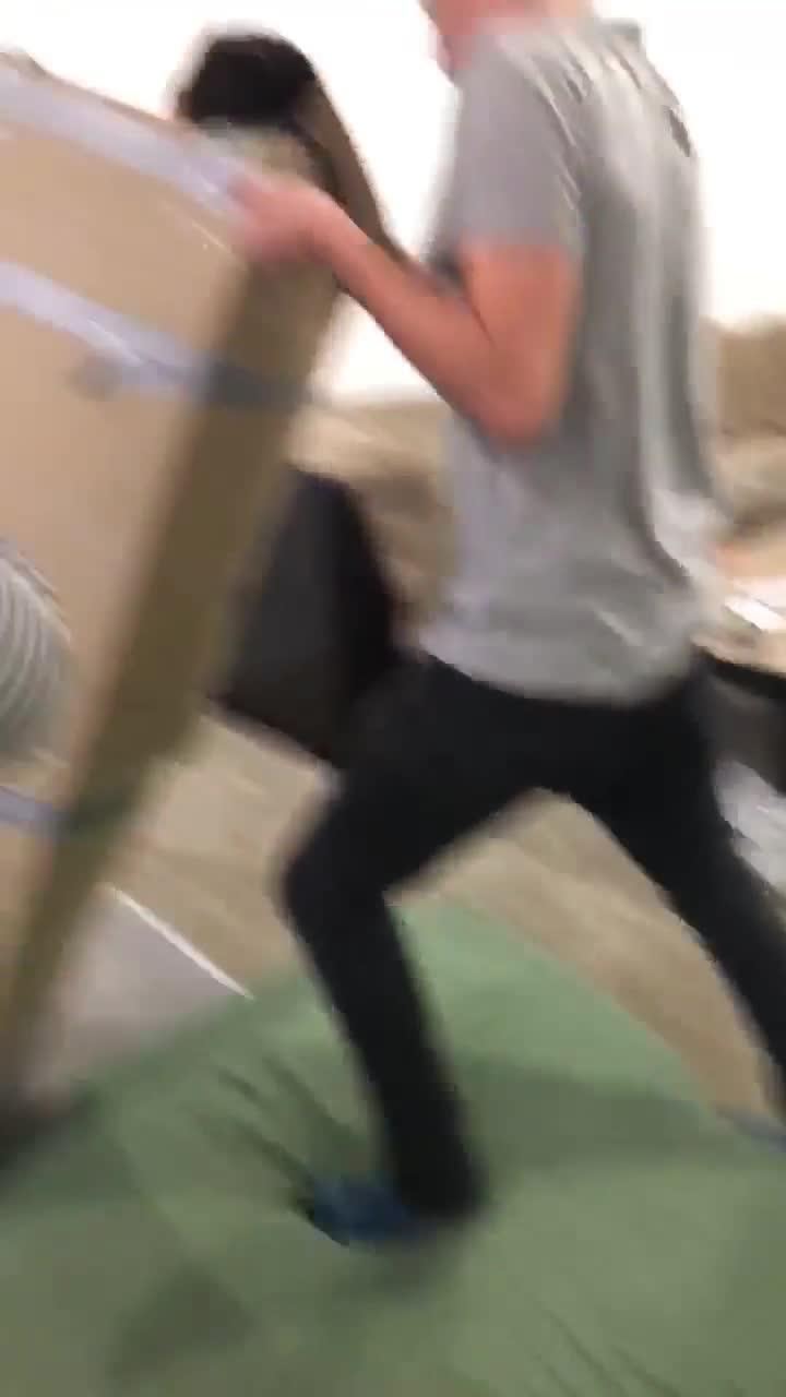Guy Faceplants to Floor Struggling to Escape From a Taped Up Box ...