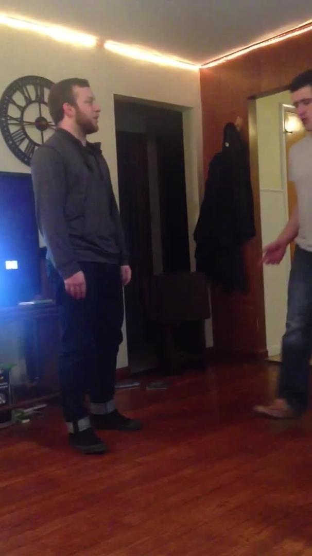 Guy Practicing Backflips Indoors | Jukin Licensing