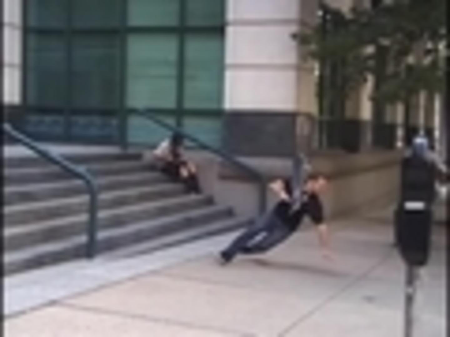 Skateboarding Stair Jump Fail Smacks Head | Jukin Licensing