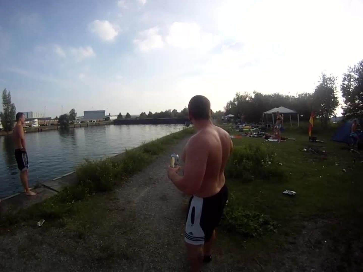 BMX Lake Jump Off Ramp Fail | Jukin Licensing