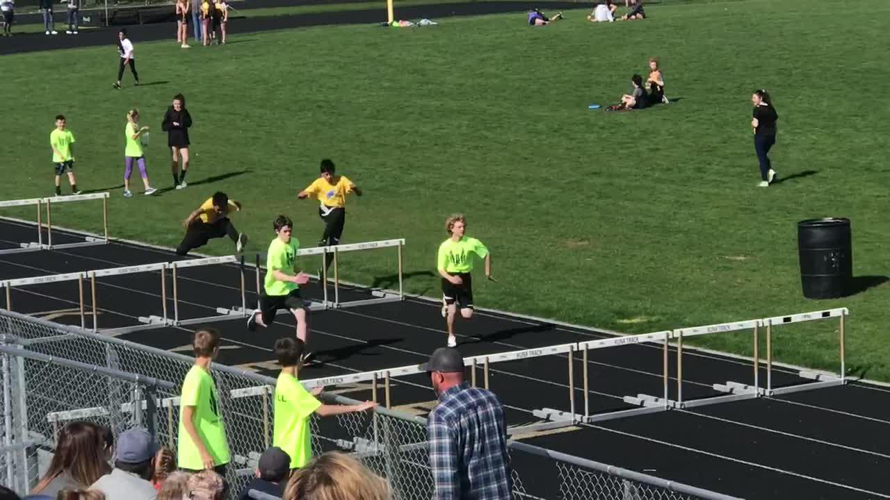 Boy Trips Over the Last Hurdle During Obstacle Race and Loses First ...