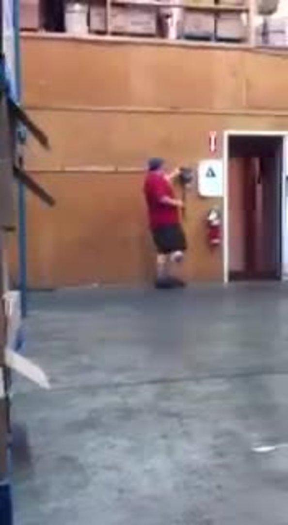 Guy Runs into Wall during House Remodeling | Jukin Media Inc