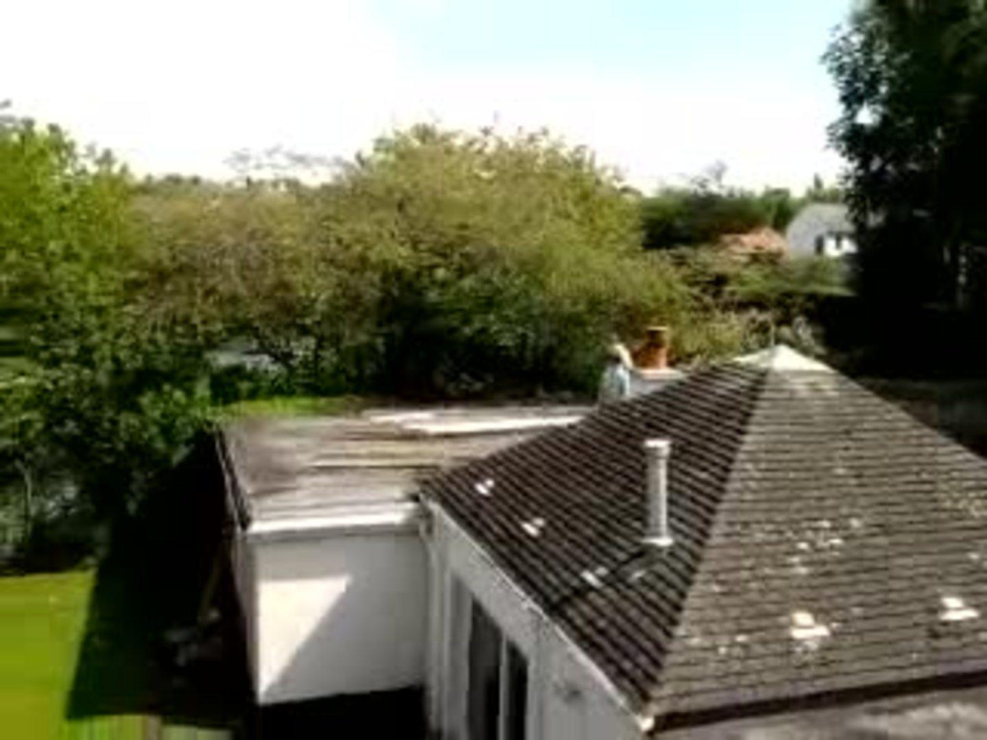 Guy Tries to Jump from Roof to Trampoline | Jukin Licensing