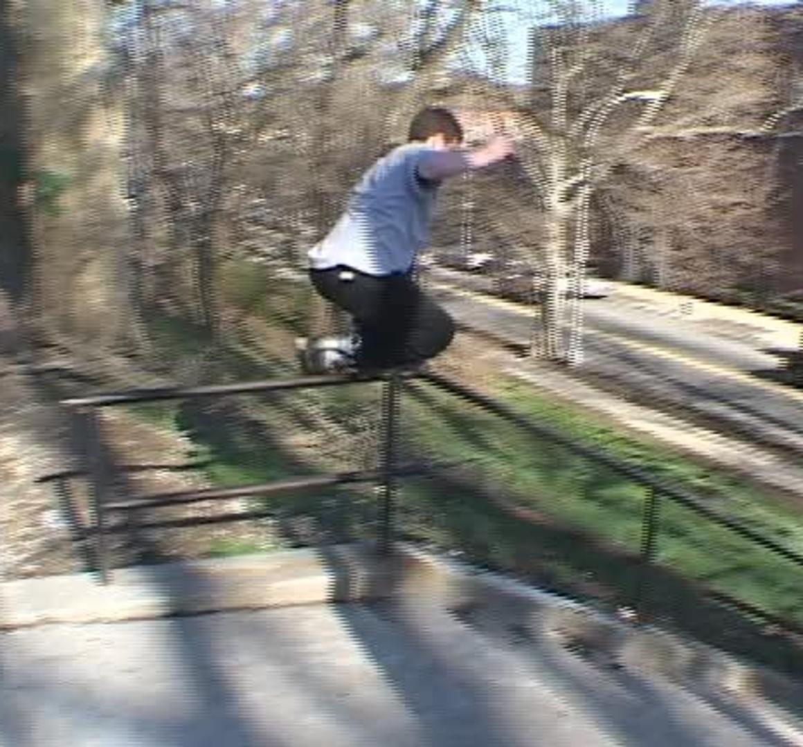 Rollerblader Breaks Leg off Grind | Jukin Media Inc