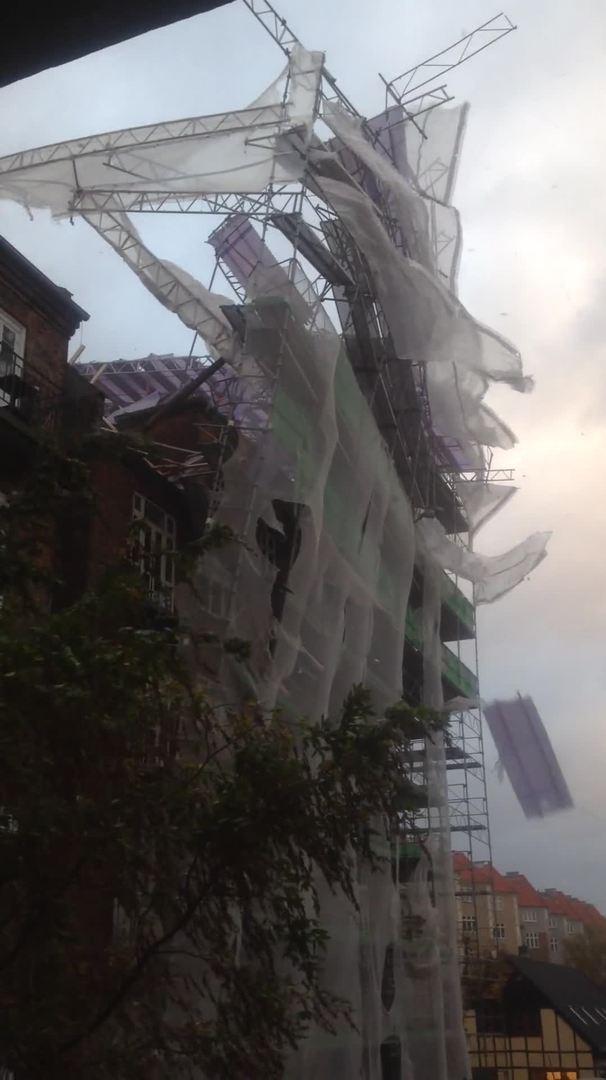 Wind Blows Roof off Building | Jukin Media Inc