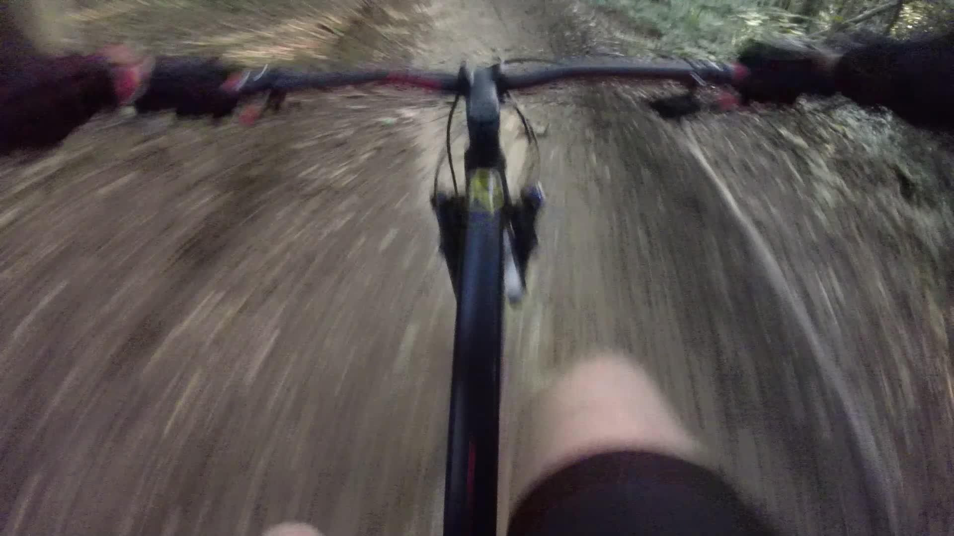 Guy Loses Balance and Falls While Riding Mountain Bike on Treacherous ...