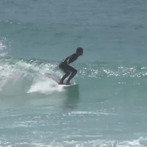 Surfer Rides Waves and Gets Hit by Surfboard in his Face | Jukin Licensing