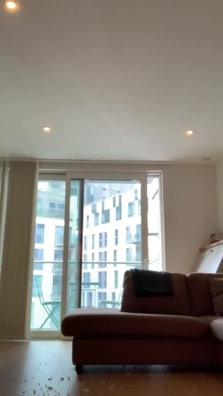 Guy in Self-Quarantine Smashes Glass Table While Playing With Toilet ...