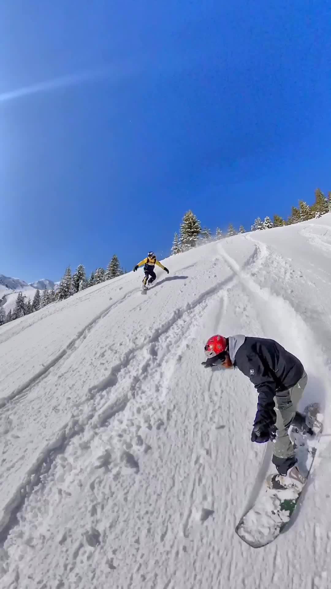 Two Guys Try to Skim Across Pond on Skis and Snowboard | Jukin Media Inc